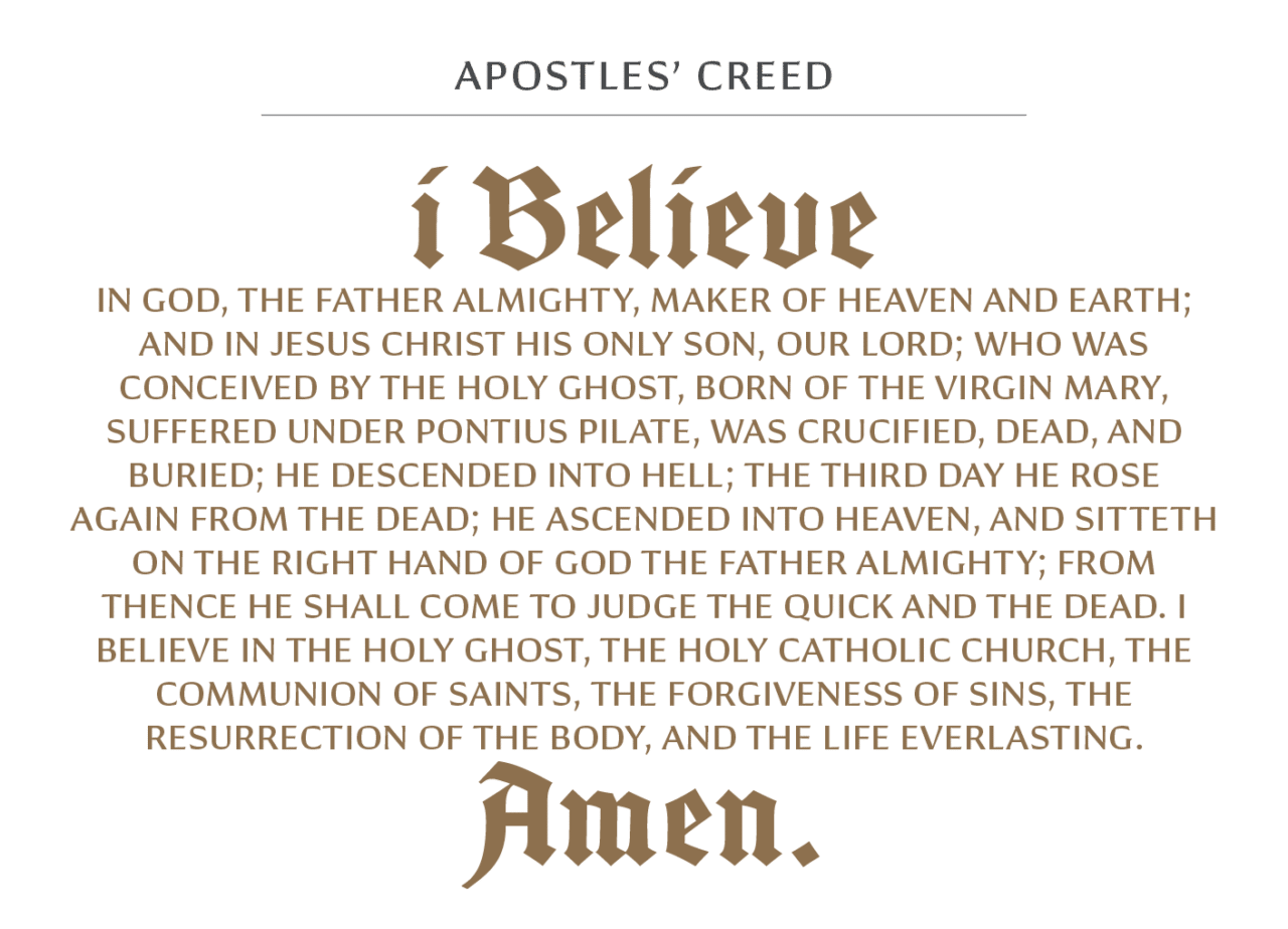 Creed - Coral Ridge Presbyterian Church